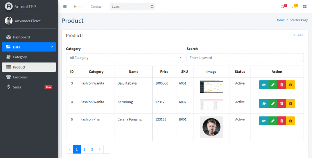 Kursus Laravel: Membuat aplikasi sistem informasi penjualan